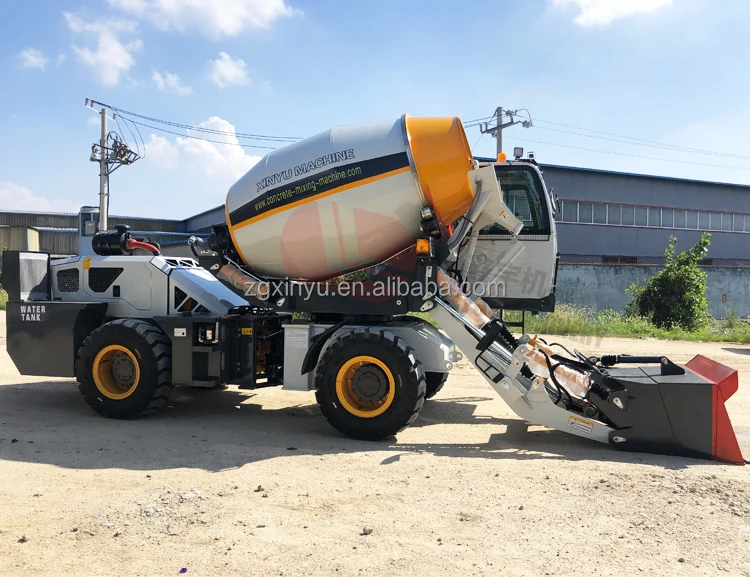 Self Loading And Unloading Concrete Auto-weighing Concrete Mixer Truck ...