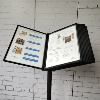 10 Pages Flip Stand A4 Poster Display Stand Adjustment Angle Poster ...