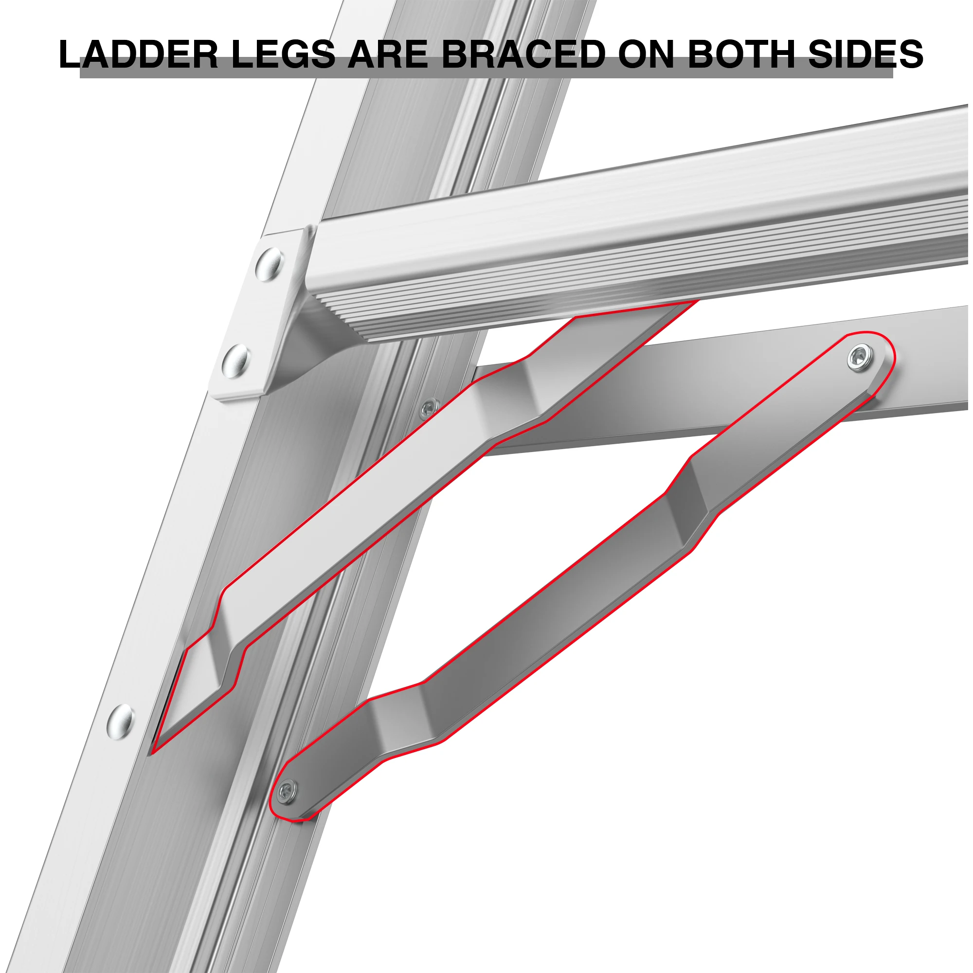 Durable Aluminum Ladder - Perfect for Outdoor & Industrial Use