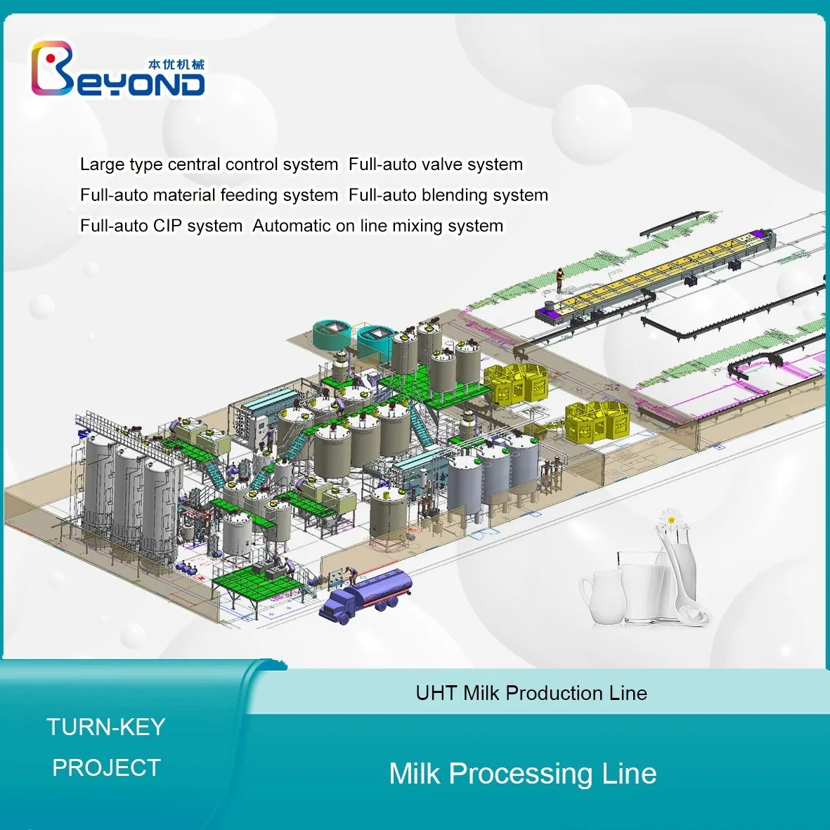 UHT Milk Production Line - High Efficiency & Low Cost