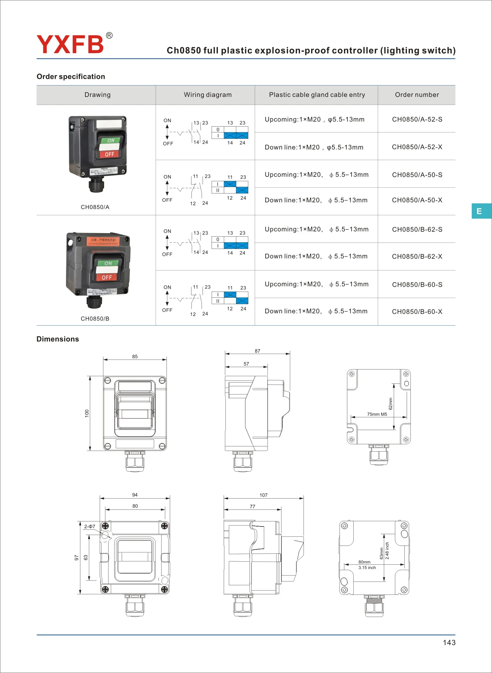 Explosion Proof Emergency Stop Box Outdoor Waterproofing And Anti ...