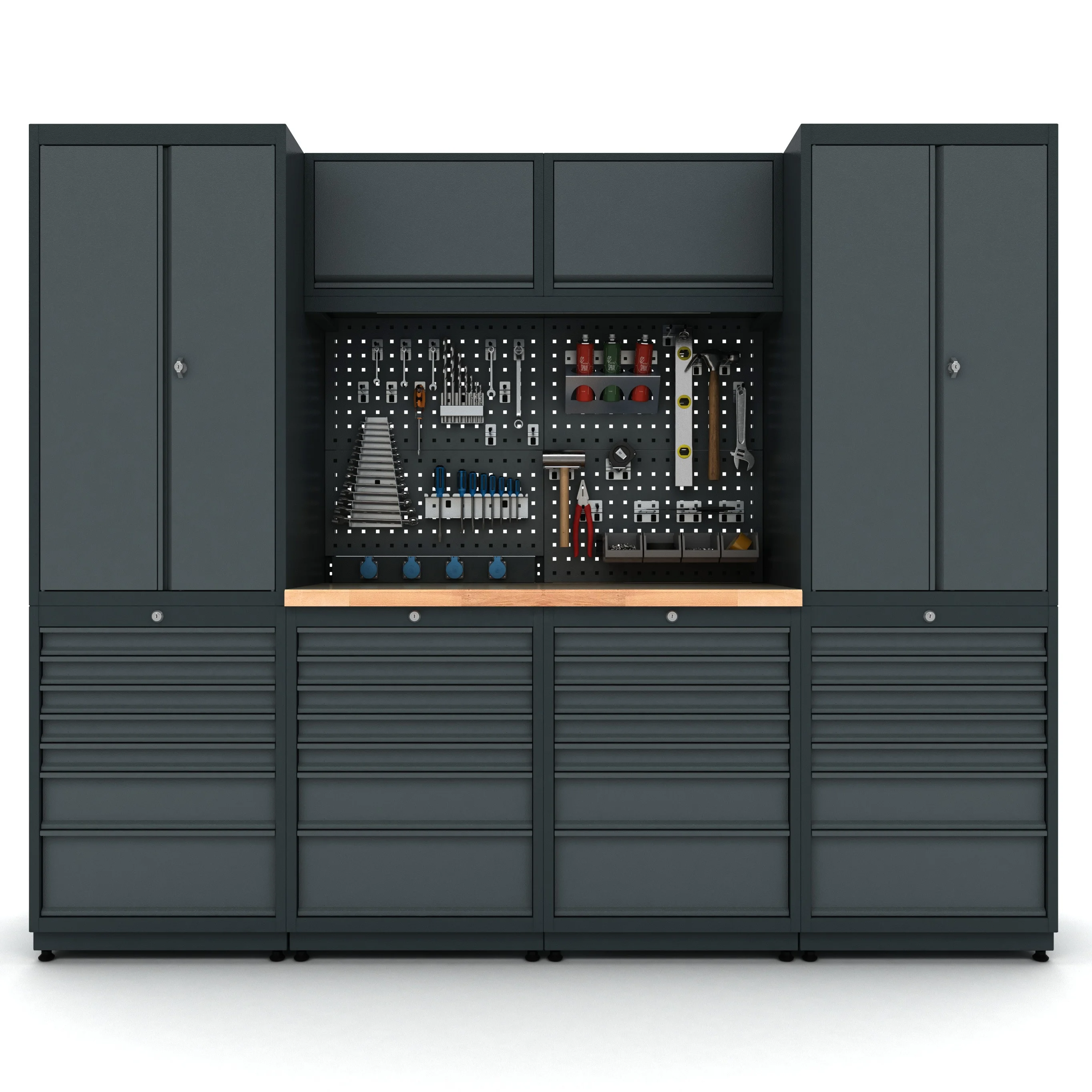 Modular Tool Cabinet System For Mechanic Garages 28 Drawers Workshop ...