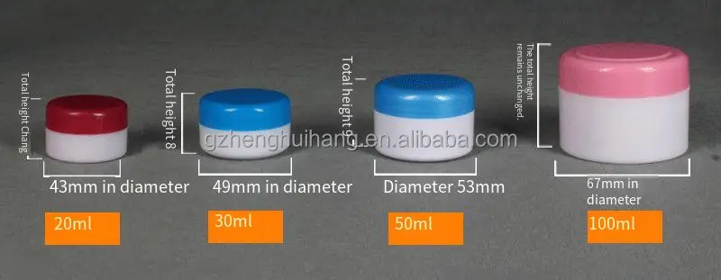 5g 10g 20g 30g 50g Round Box Ps Poultice Box Cosmetics Sub Packaging ...