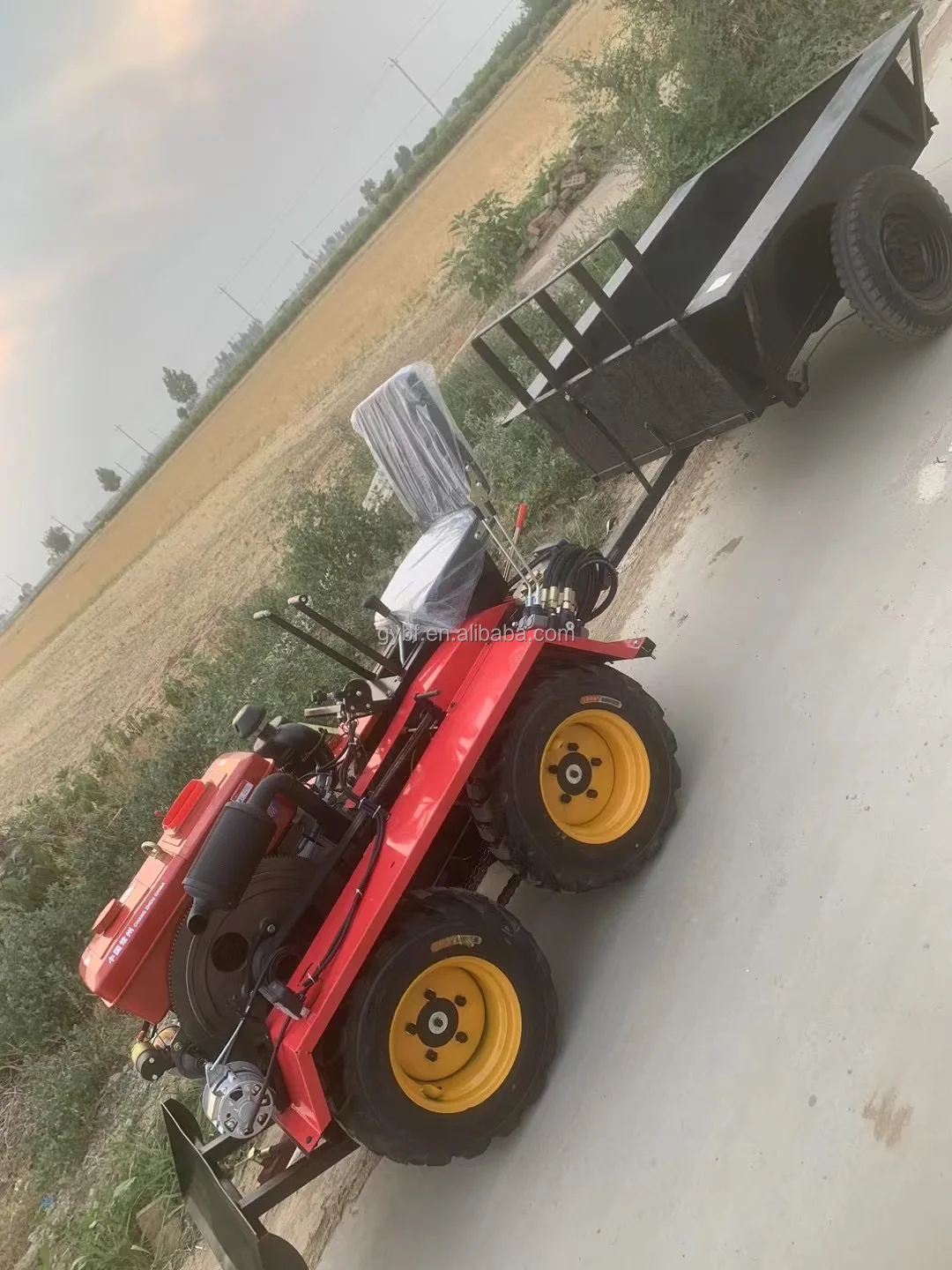 Farm Teactor Tractors Engine Compact Tractor with Loader and Backhoe ...