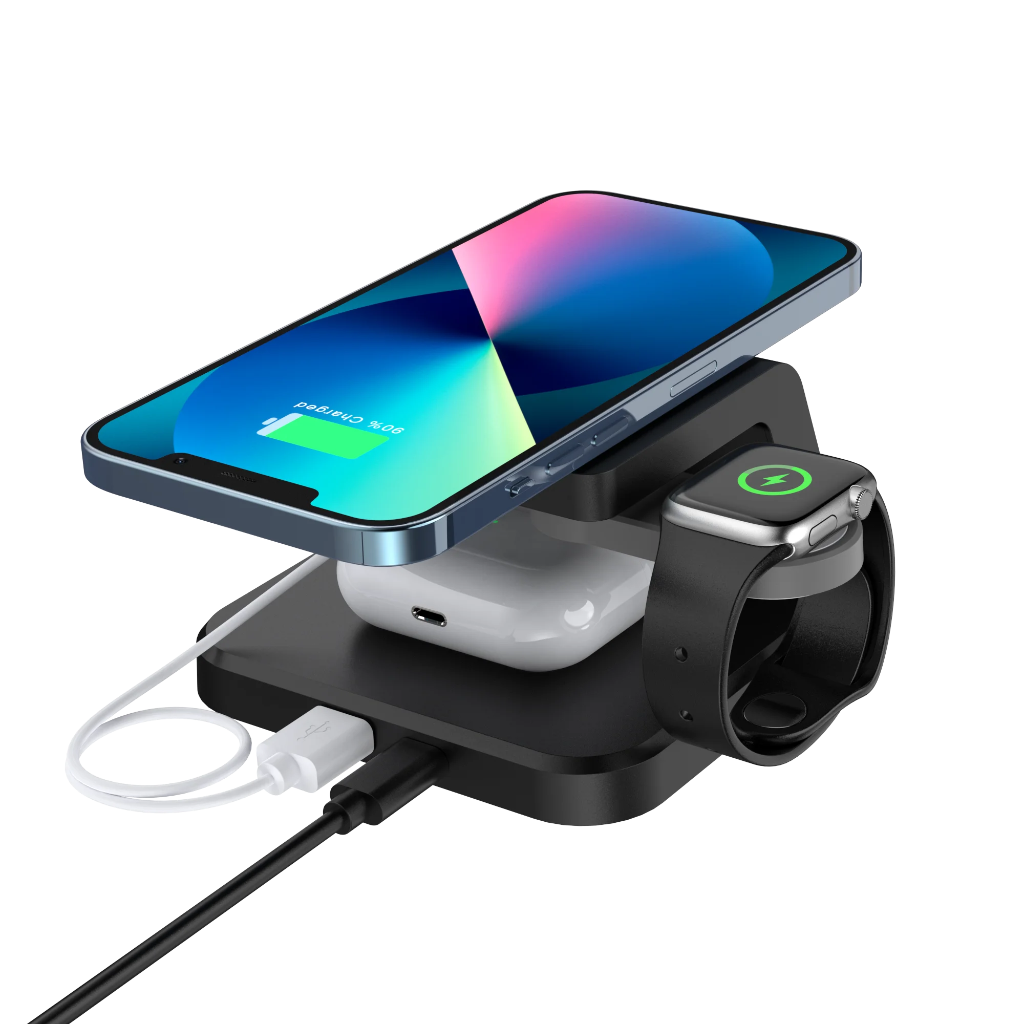 Wholesale Wireless Charging Digital Alarm Clock 15w Fast Wireless ...