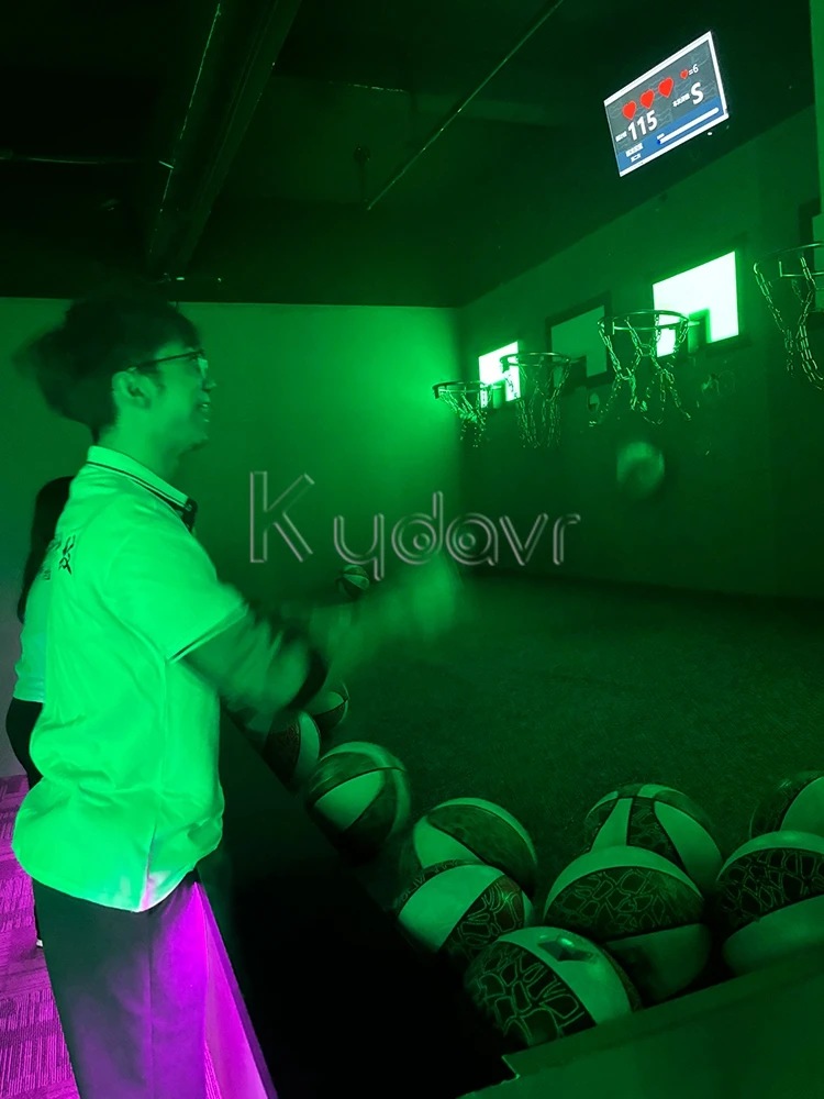Indoor Pixel Grid Multiplayer Active Basketball Shooting Competitive ...