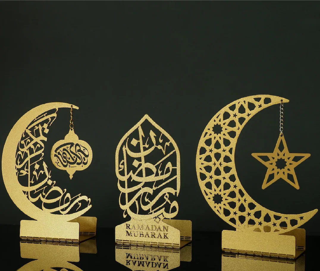 Home Islamic Eid Decoration Candle Holder Gift Eid Ramadan Decor ...