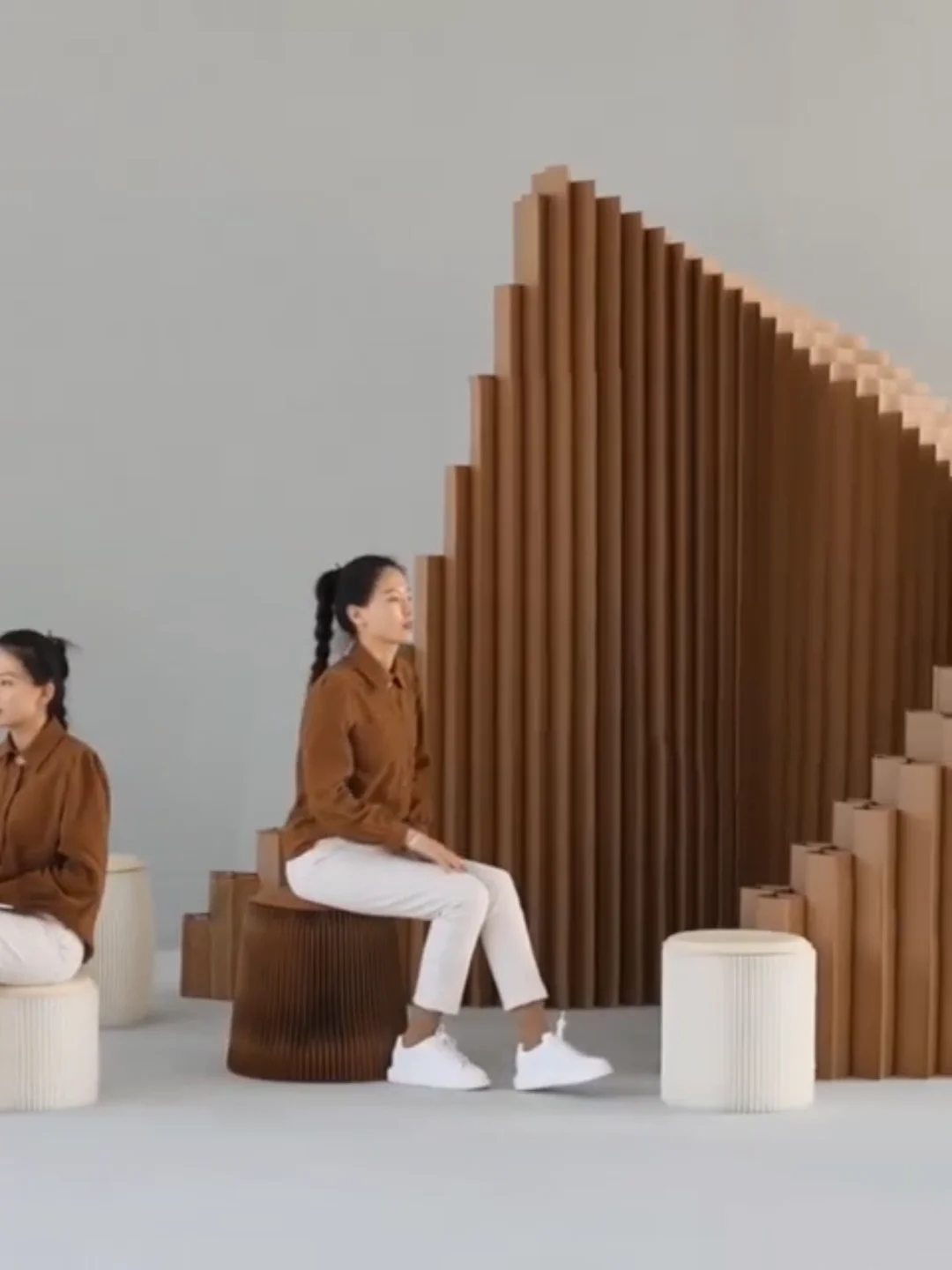 Modern Paper Stool Foldable Honeycomb Structure Living Room Chairs ...