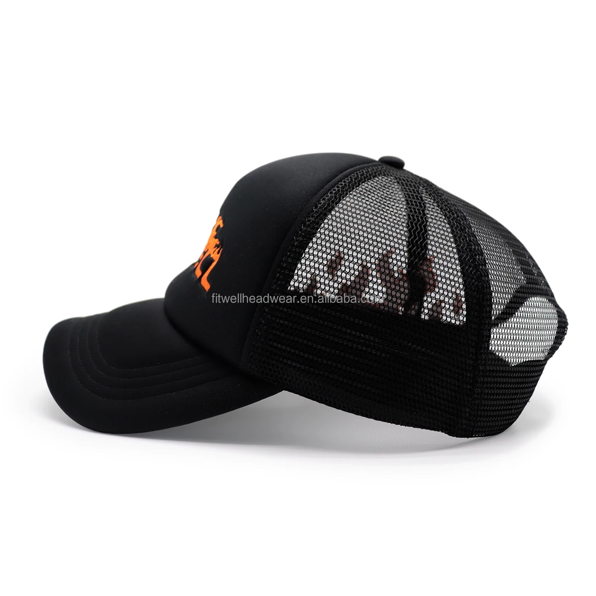 Design Your Own Embroidery Logo for Foam Mesh Trucker Caps