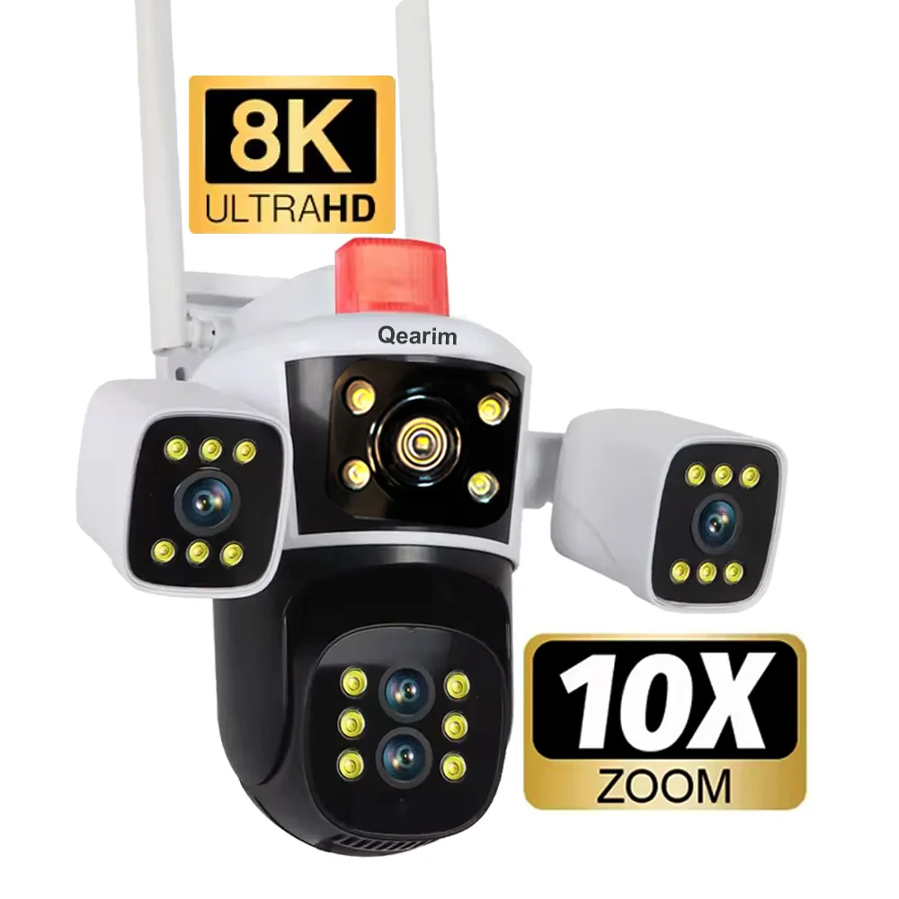 16MP Four Lens Three Screen 10x Zoom Wifi Camera - Secure Your Home