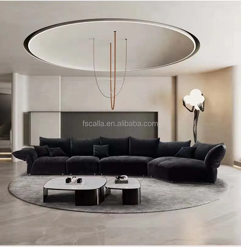 Nordic New Design Creative Sofa Furniture Colorful Velvet Fabric Living ...