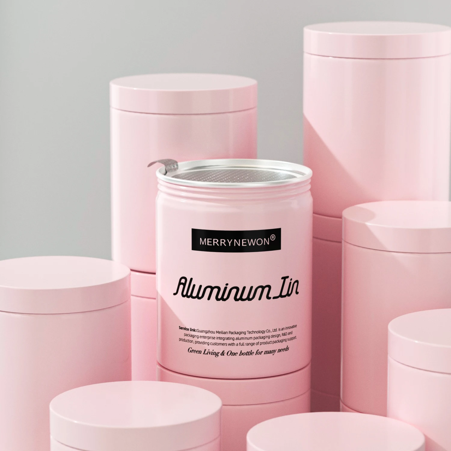 Custom 500ml Aluminum Coffee Bean Tins - Perfect for Food