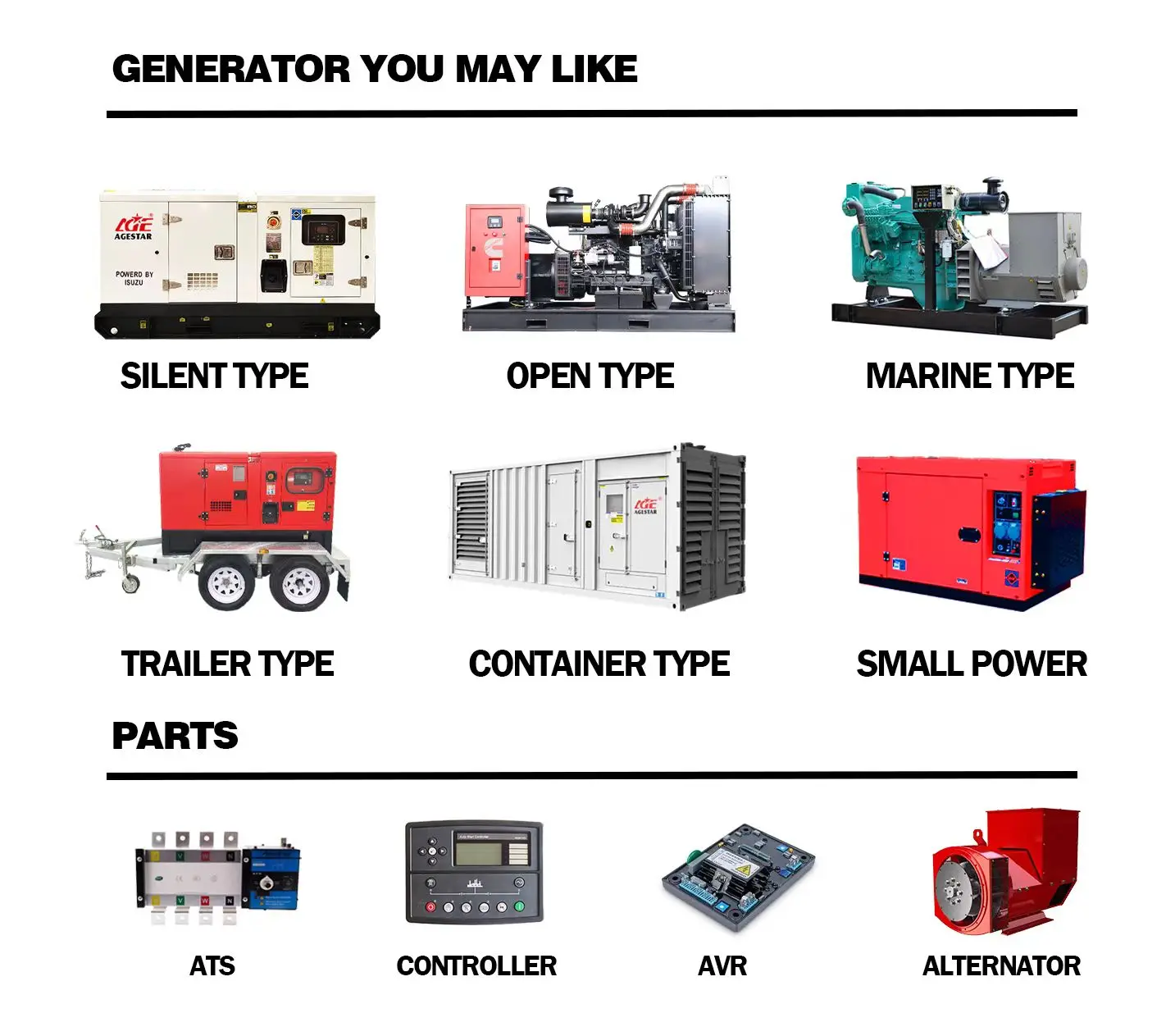 Portable Generators Diesel air Cooled Single Phase 220v Three Phase ...