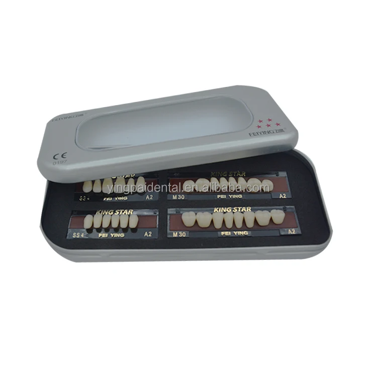 Dental Synthetic Resin Tooth Denture 3 Sets False Teeth A2 A3 Upper ...