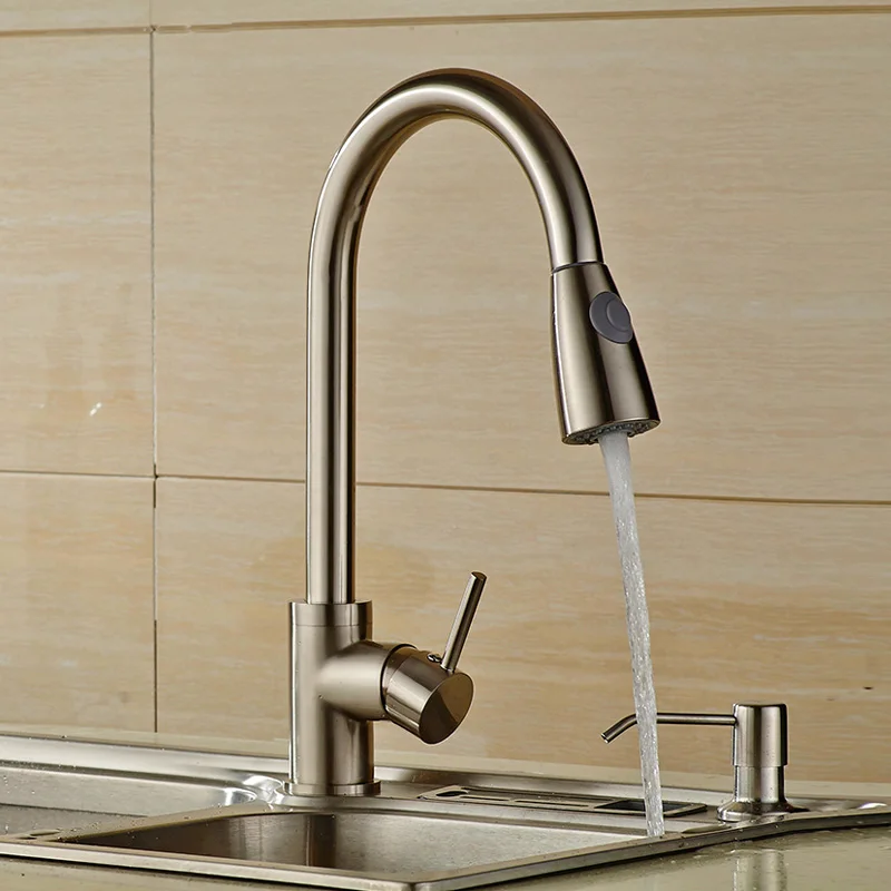 Abs Dual-function Switch-out Kitchen Faucet 304 Stainless Steel Alloy ...