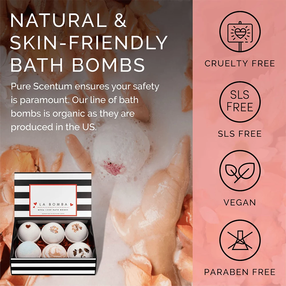 Wholesale Private Label Bath Bombas Gifts Kit for Custom Scents