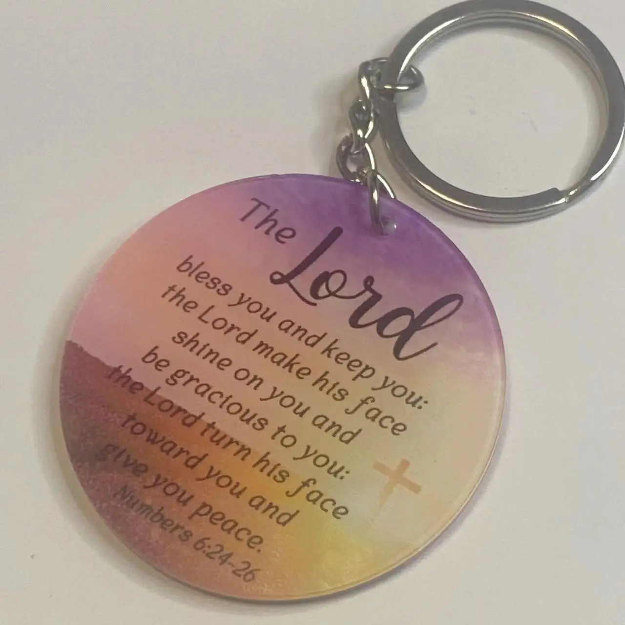 The Lord Bless You And Keep You Lord Keychain Bible Religious Acrylic ...