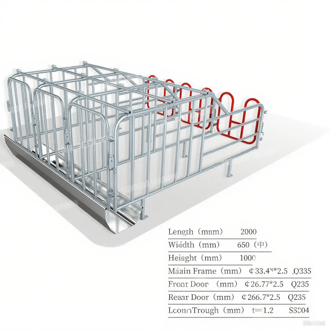 Sow Gestation Cages - Durable, Corrosion-Resistant, Easy to Clean