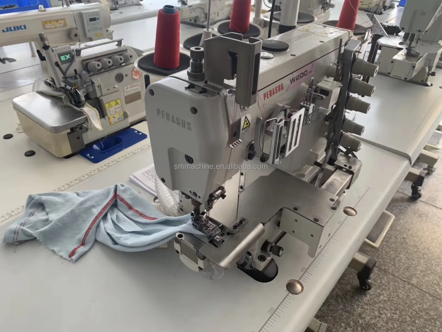 Used Pegasus W200 Interlock Stitch Machine Industrial Sewing Machine ...