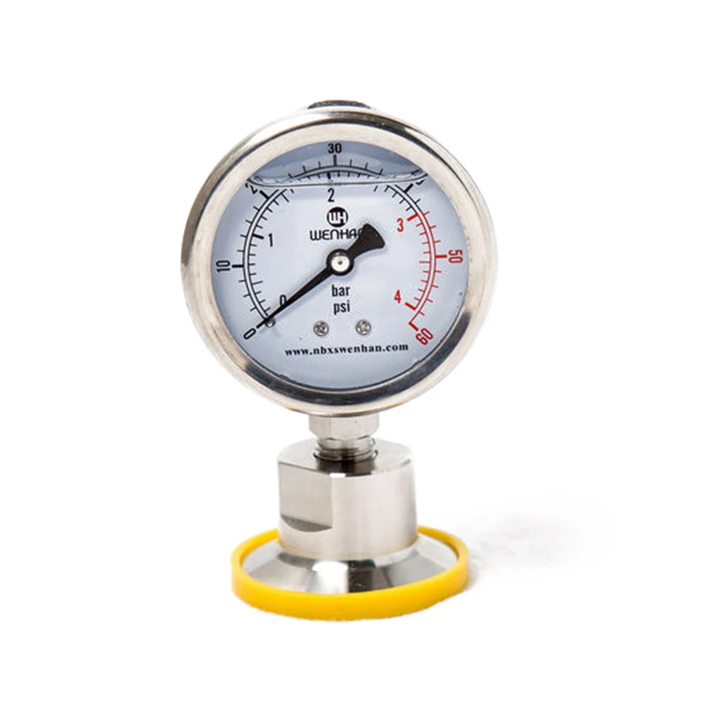 Low-maintenance Capsule Manometer Diaphragm Seal Pressure Gauge