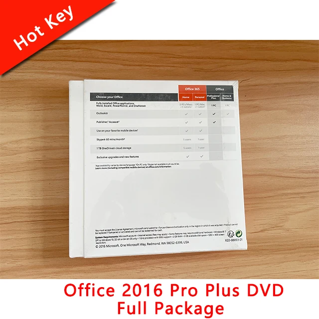 Wholesale Office 2016 Professional Office 2016 Pro Plus Retail Key Full ...