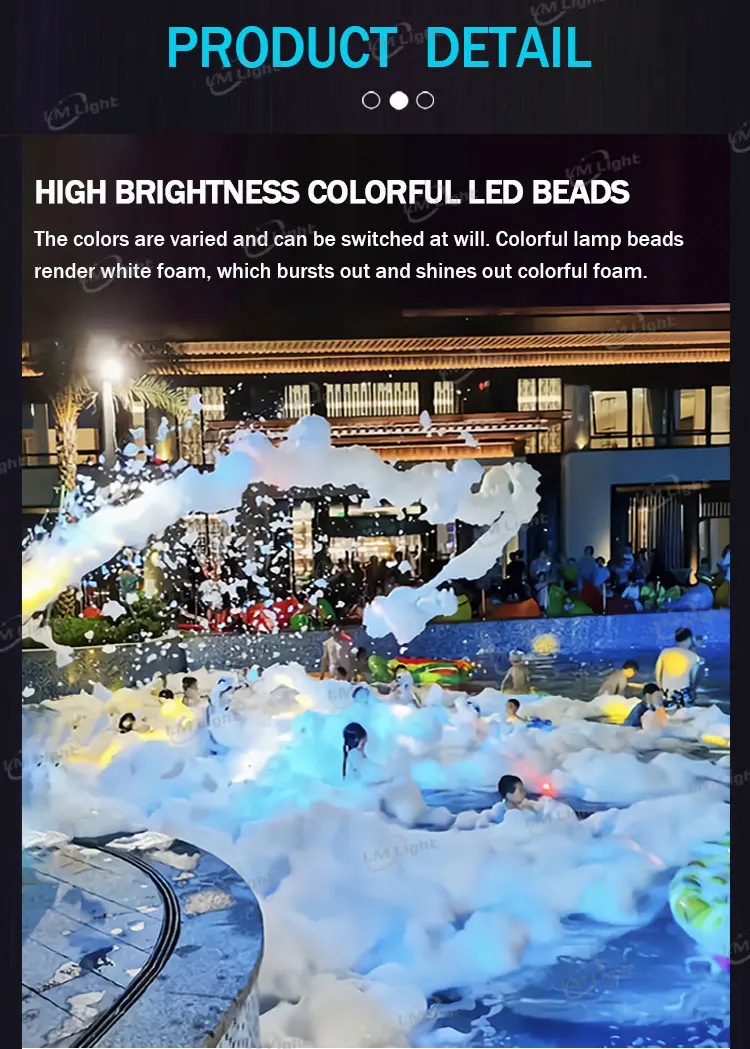 2024 New Style Jet Foam Cannon Activity 1500W Rgb Led Light Foam ...
