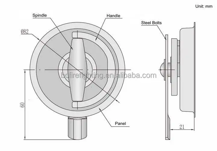 Baichuan Fire Hose Reel - Stainless Steel & Locking Cabinet