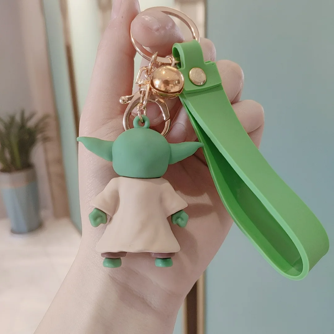 3d Cartoon Cute Anime Baby Yoda Keychain Figures Cartoon Character ...