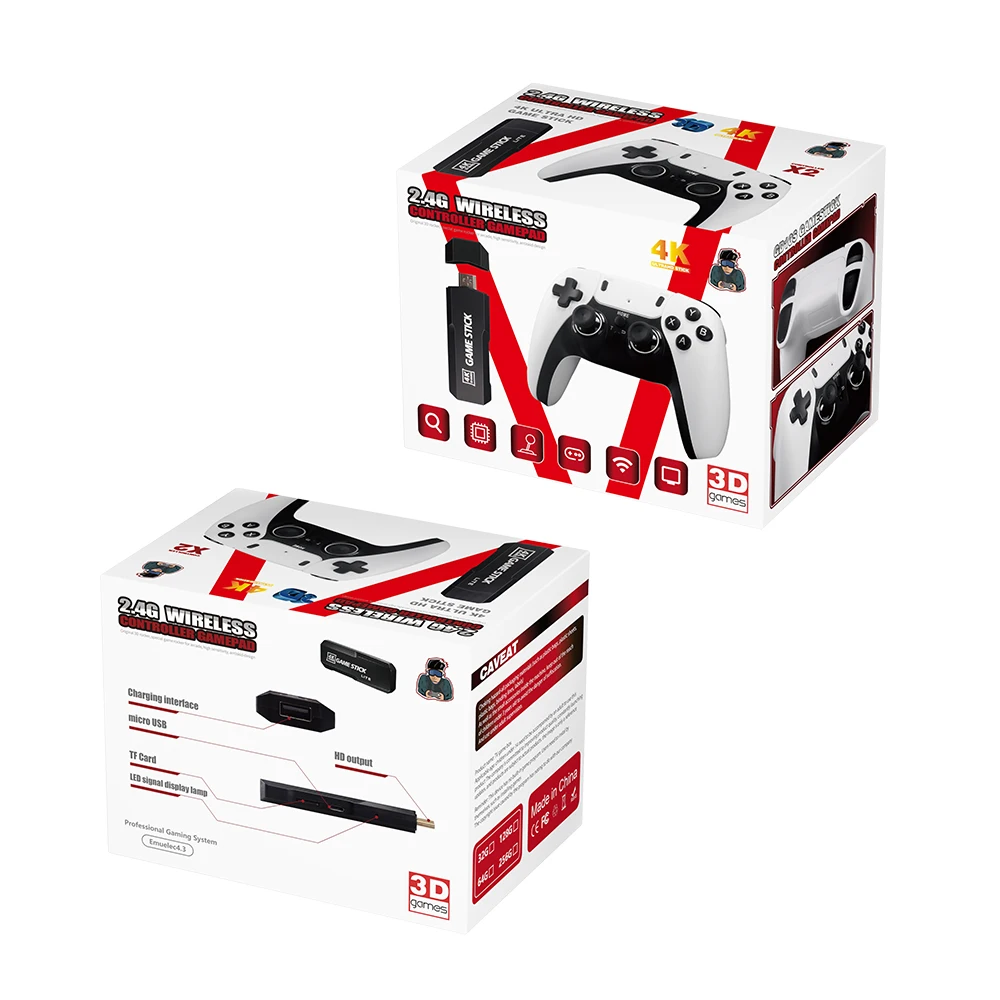 HD Retro Game Console GD10 Pro with 2.4G Wireless Controller