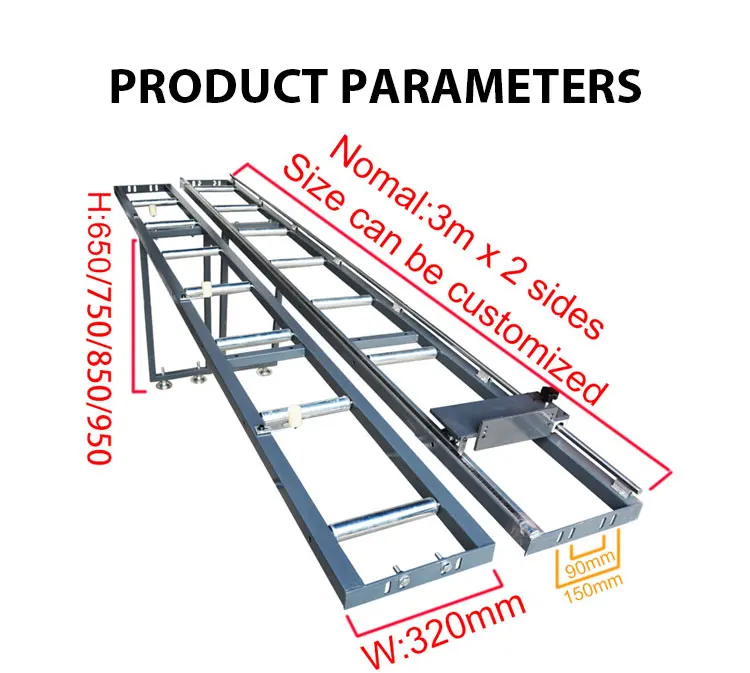 Customized Digital Display Roller Conveyor for Aluminium