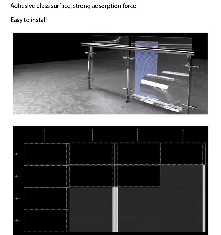 P4 Led Transparent Flexible Display High Transparency Foil Film Led ...