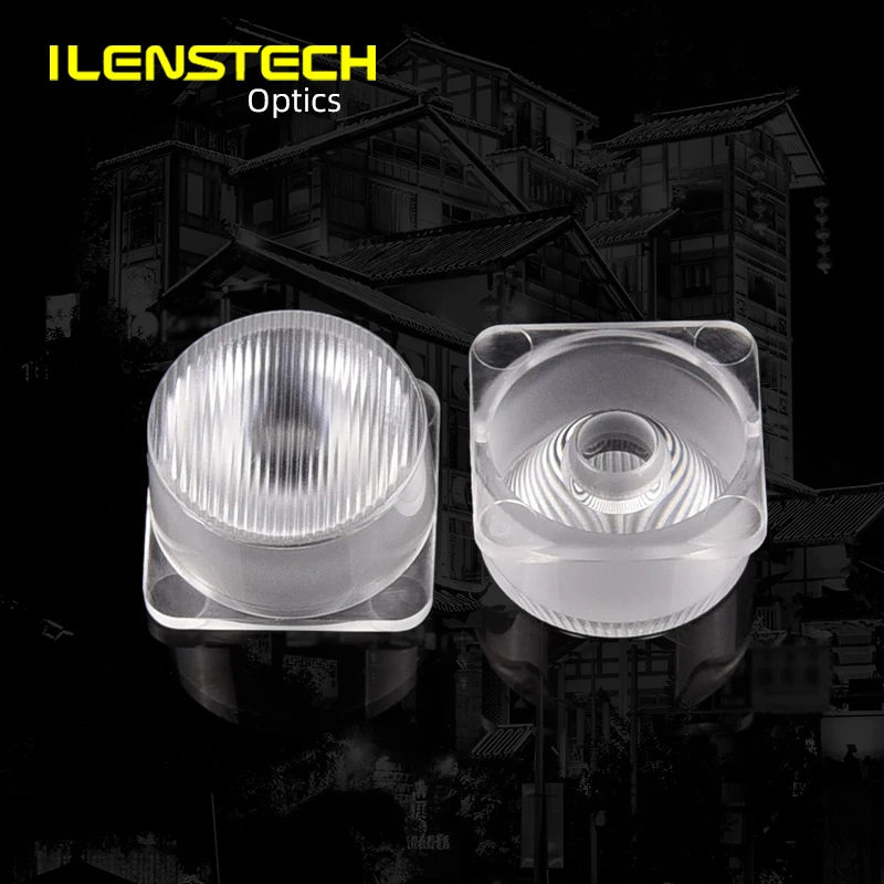 15mm*15mm square Plastic Led Lens 15*30 Degree IP67 Waterproof Outdoor ...