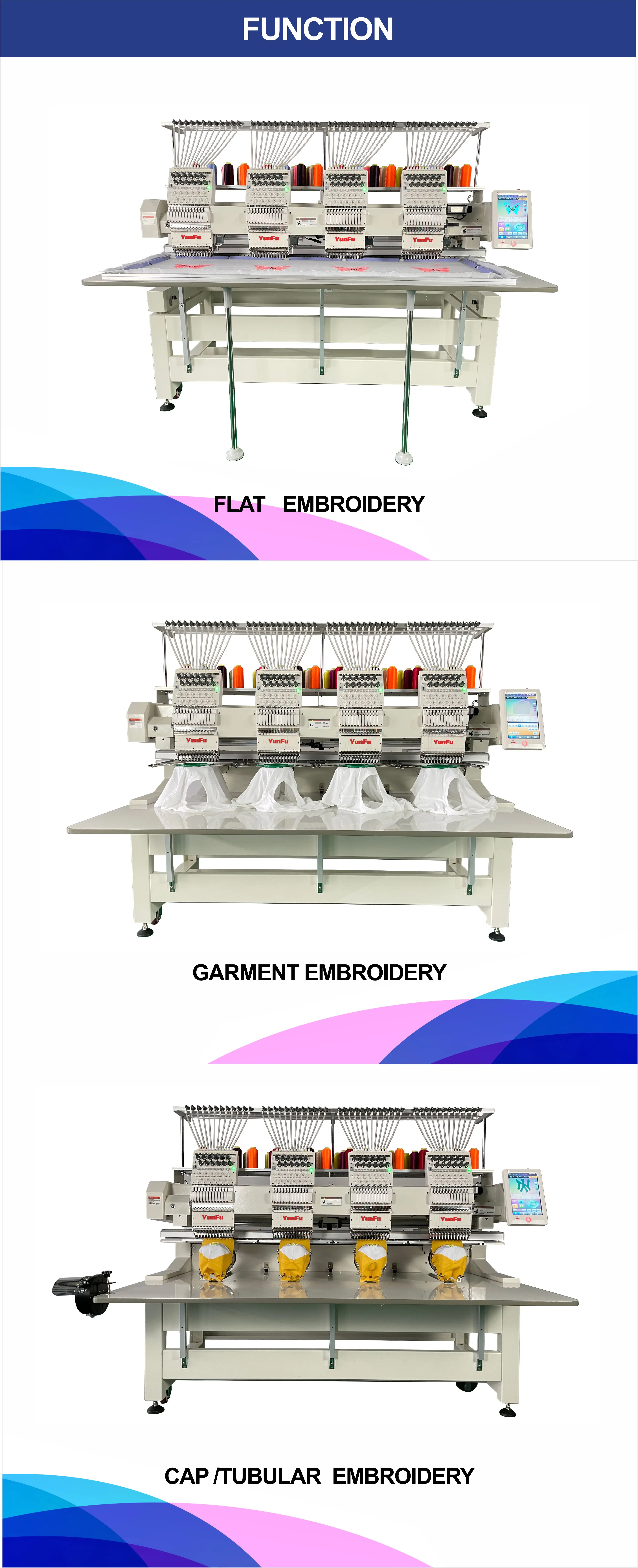 DAHAO 4-Head Embroidery Machine - High Efficiency & Durability