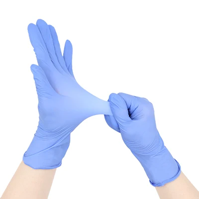 3mil Nitrile Gloves Textured Fingertips Dental Examination Aged Care ...