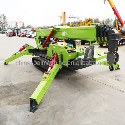 Heavy Duty Mini Spider Crawler Crane Elevator Hoist Glass Curtain Wall ...