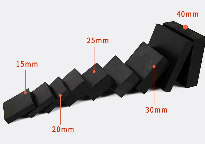 Natural Rubber Grade Crossings Pad Black DINGCHNEG for Railroad Cutting ...