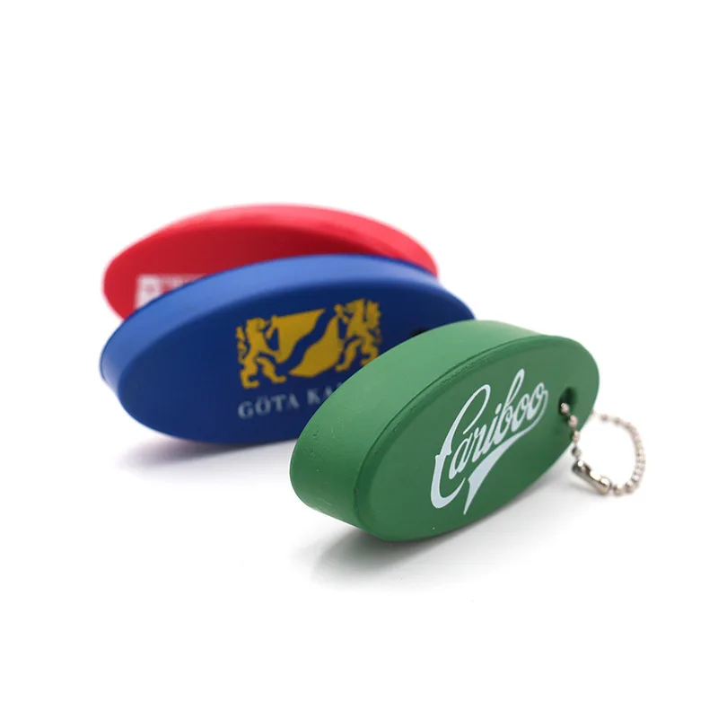 Buoy Oval Pu Foam Floating Key Chain Orange Pu Diving Keychain High ...