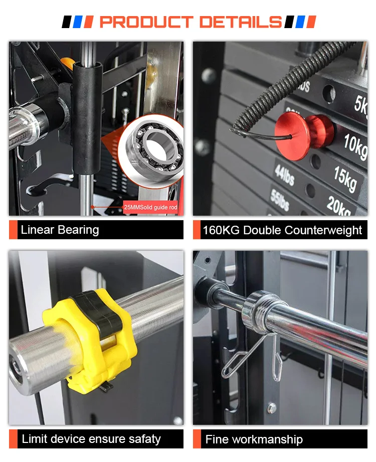 All in One Multi Functional Smith Machine - Power Squat Rack