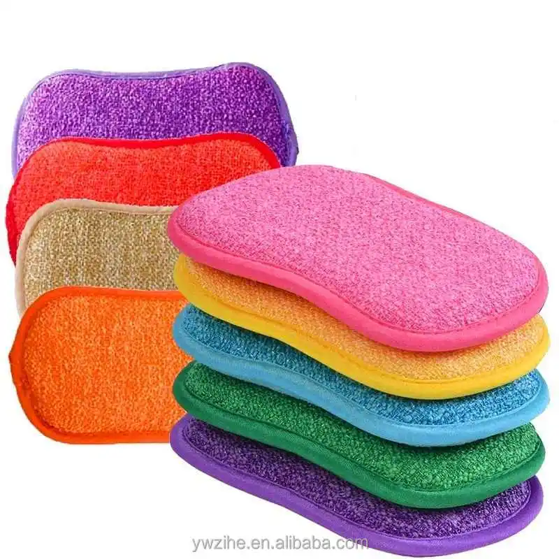 Scrubber Kitchen Home Cleaning Pot Pan Dish Washer Sponge 5/10PCS ...