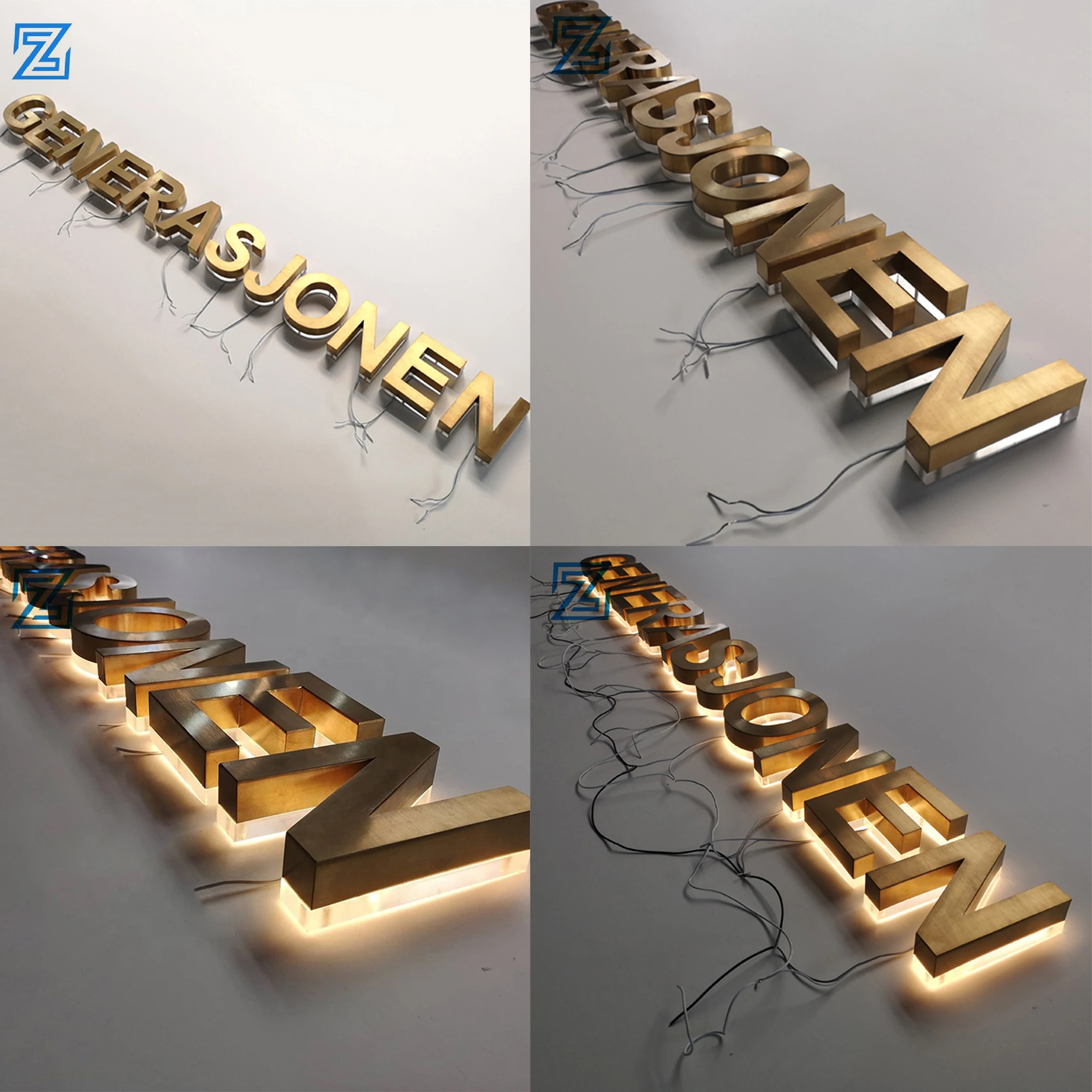 Custom Quality Acrylic Company Logo Signs 3d Channel Letters For Light ...