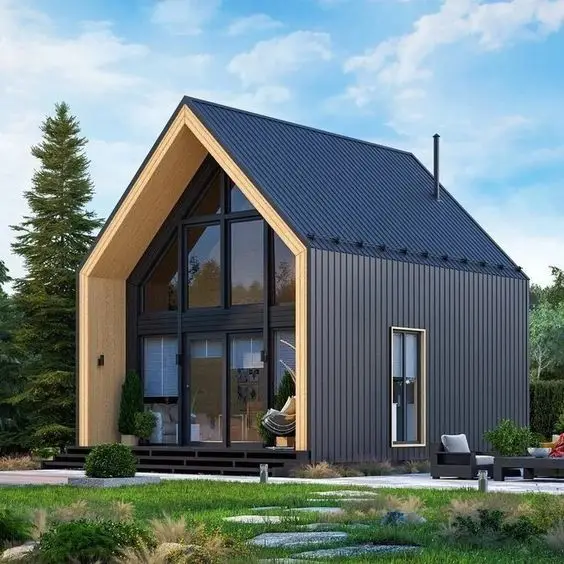 Fast Install Steel Structure Prefab Luxury Villa Two Storey