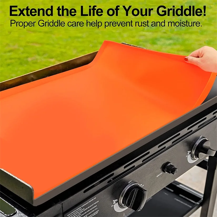 Heavy Duty Food Grade BBQ Grill Mat Silicone Grill Cover Silicone ...