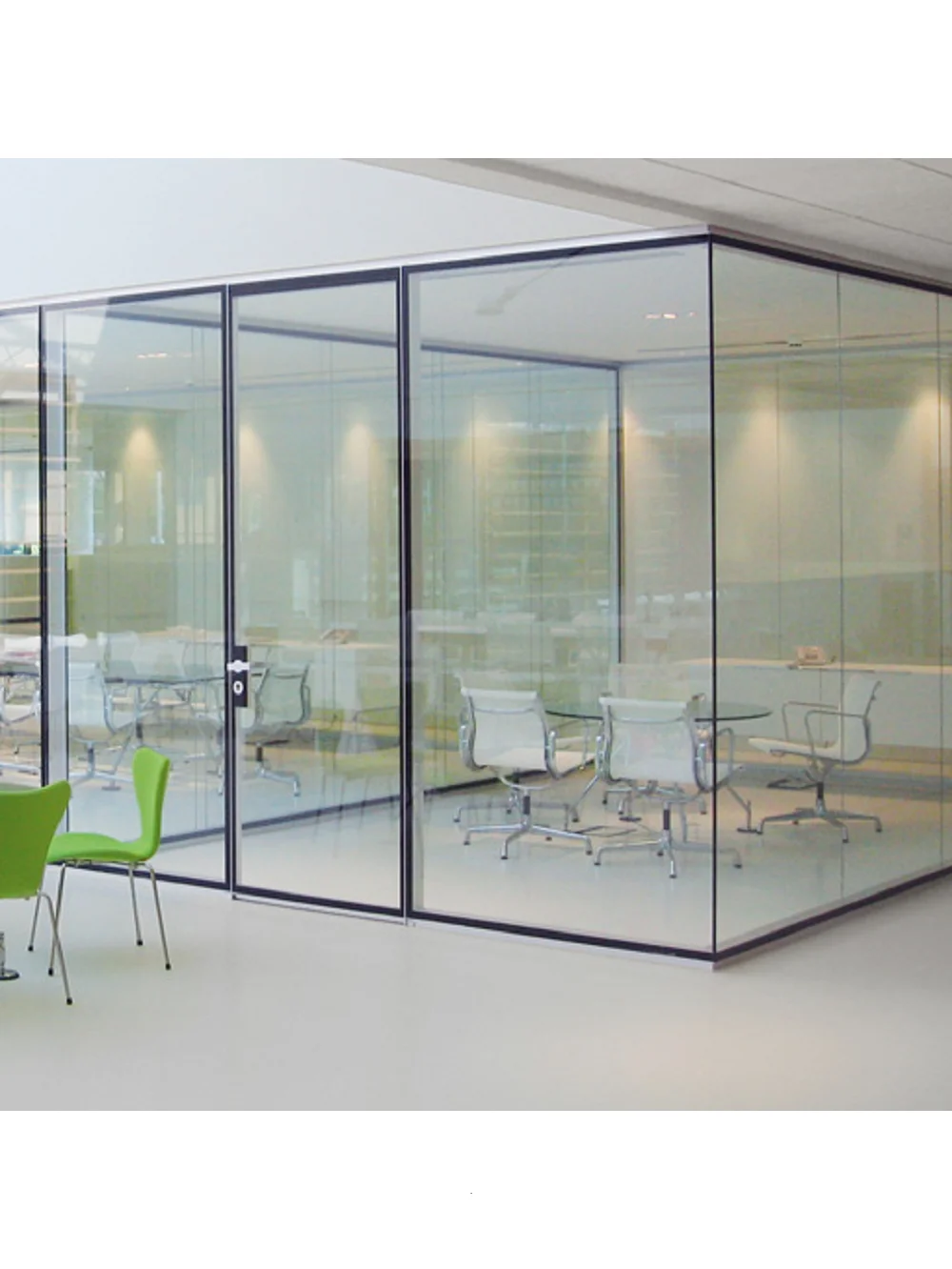 Frameless Glass Movable Partition Wall for Show Room