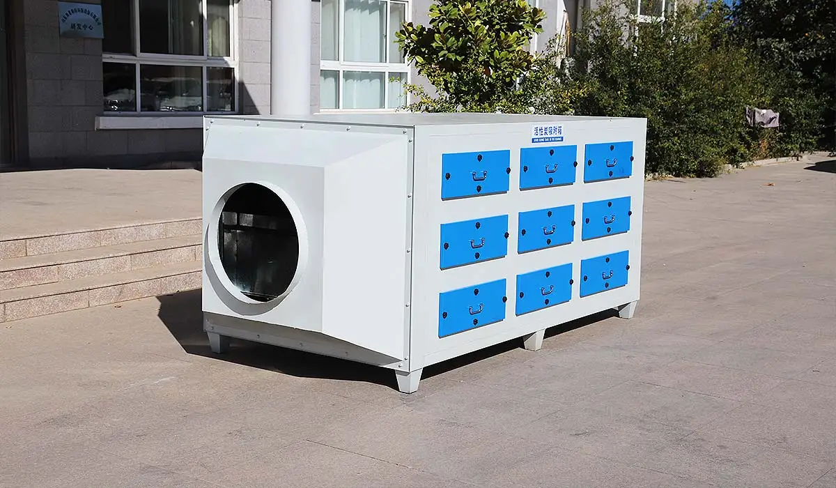 Small Activated Carbon Adsorption Chamber Equipment For Industrial ...