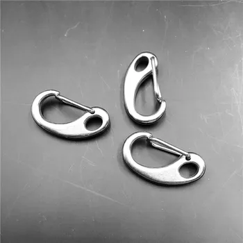 304/316 Stainless Steel Egg Shape Spring Snap Hook Quick Link Carabiner ...