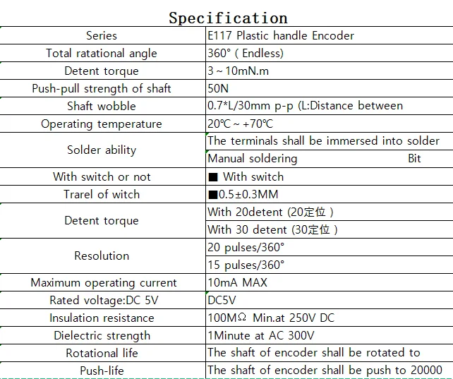 E117 Is Called Switching Encoder,Rotary Encoder - Buy E117 Mini Rotary ...
