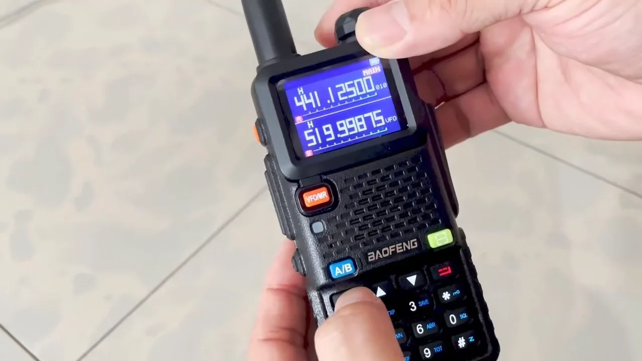 Uv 5rh Tri-bands Gmrs Handheld Walkie-talkie 10-watt Long-range Two-way ...