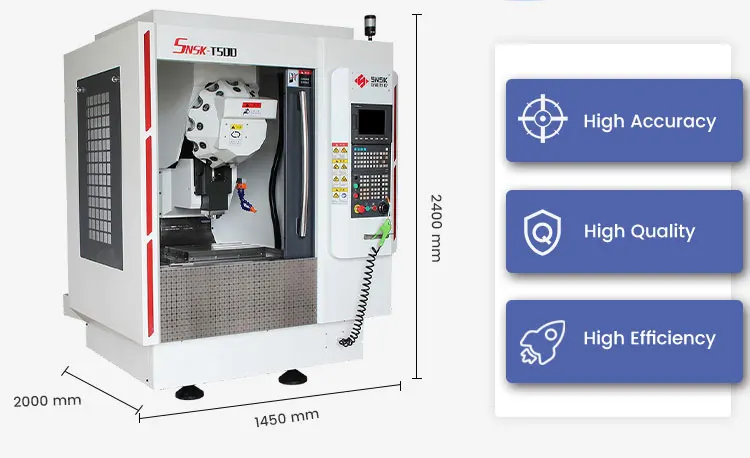 SNSK SN-T500 Single BT30 SYNTEC CNC Cnc Vertical Machining Center Small ...