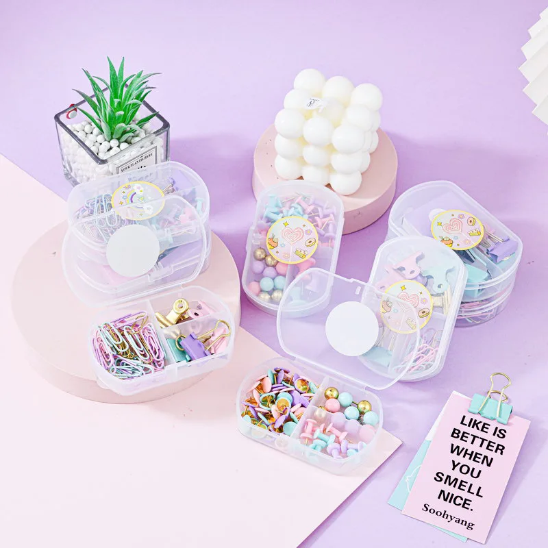 Custom Logo 3 Piece Stationery Desk Set Fashionable Small School Office ...