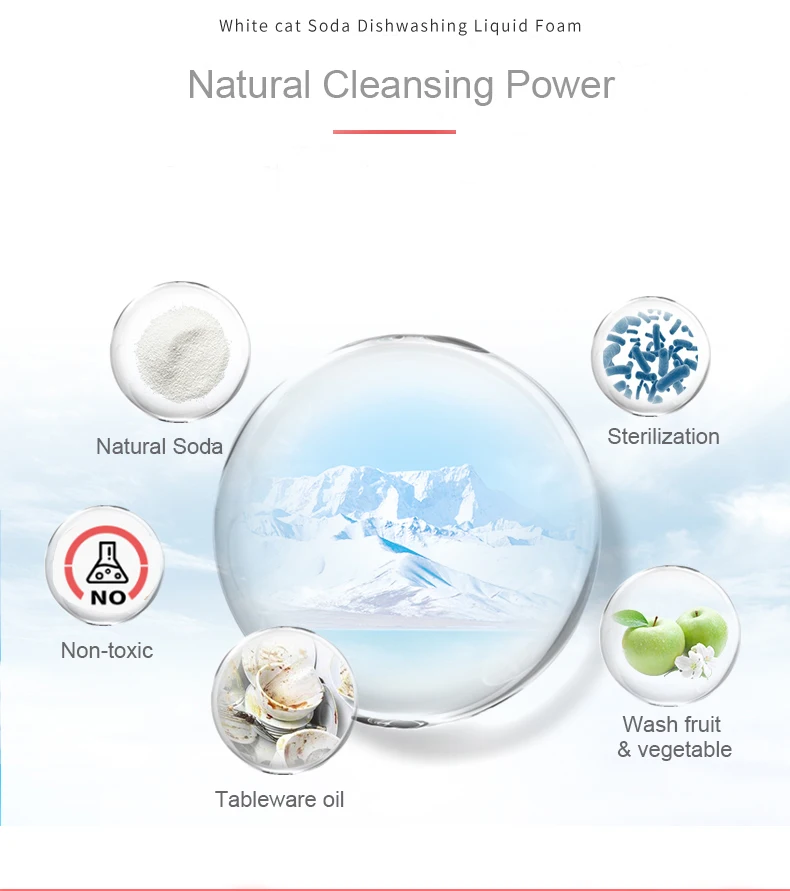 Low Foaming Dishwashing Liquid Powerful Grease Removal Baking Soda Dish ...